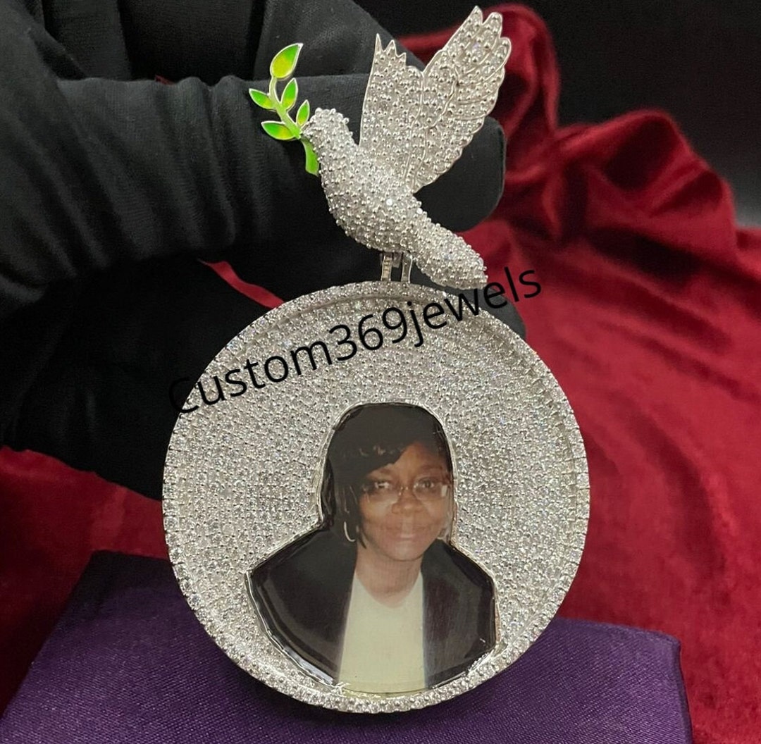 Men's Big Size Memory Pendant / Classic Disk Charm Pendant / Stylish ...