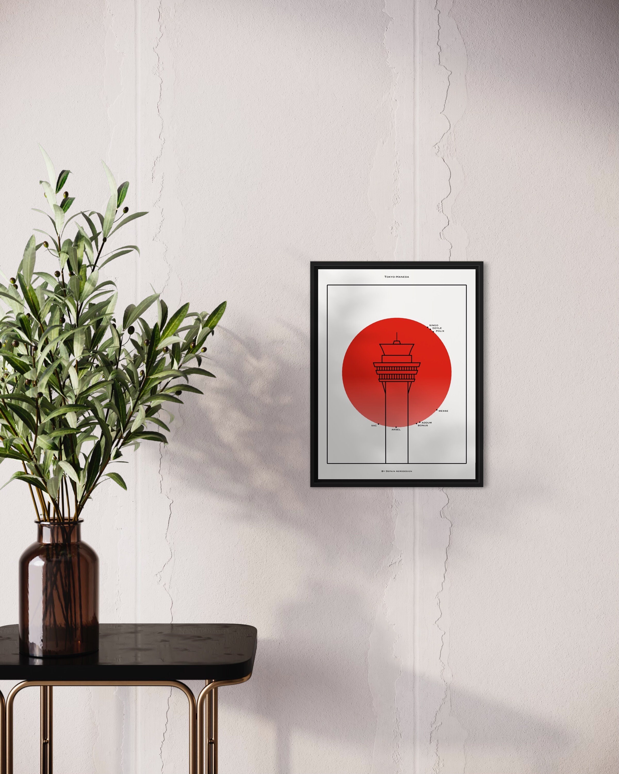 Tokyo-haneda Airport Poster Control Tower - Etsy