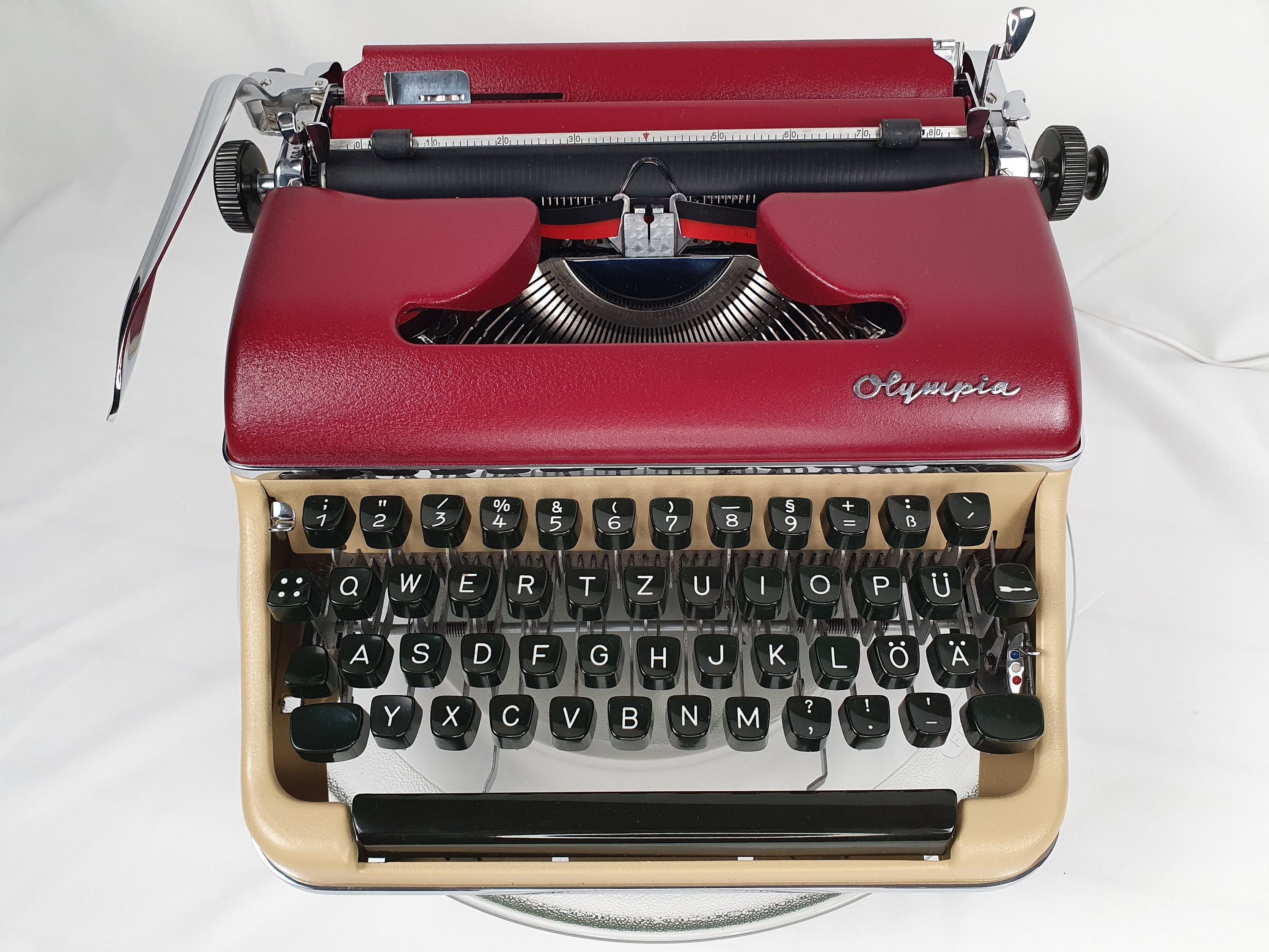 Classic 1950s Charm: Restored Two Colored Olympia SM2 Typewriter - Etsy