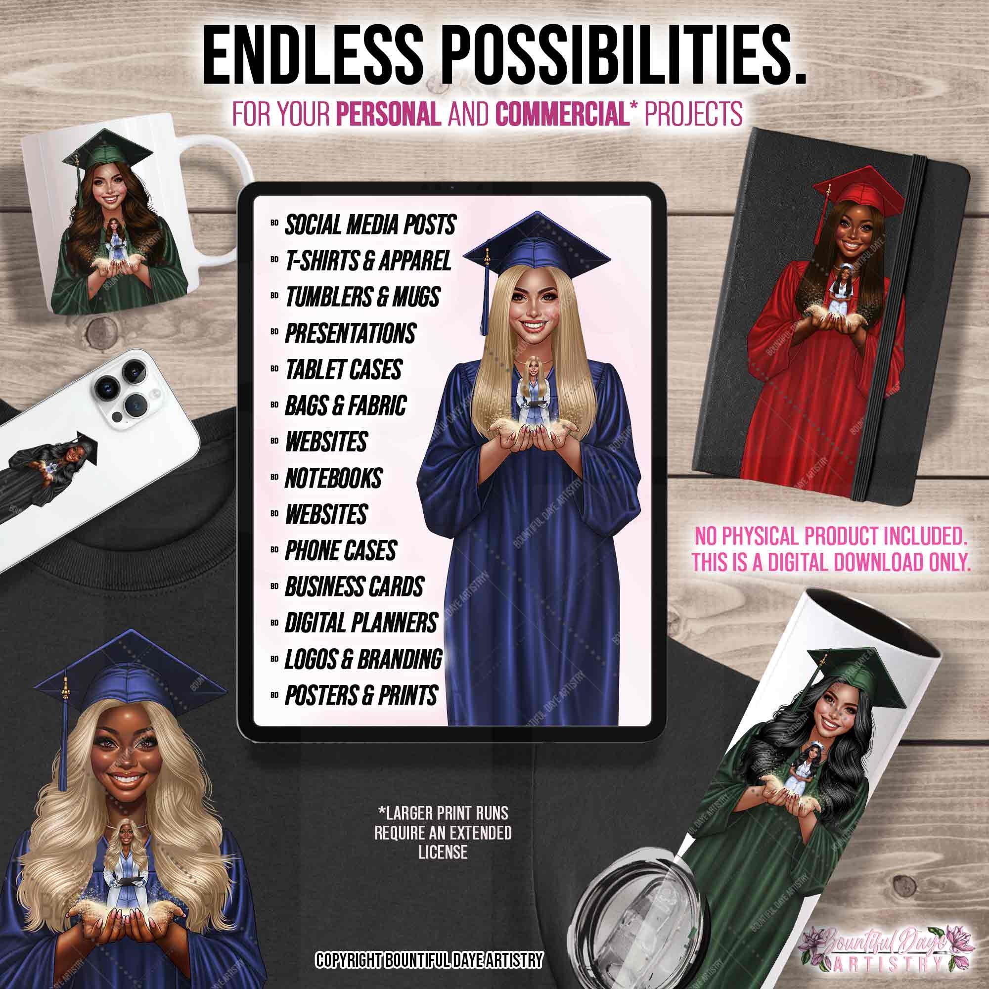 Doctor, Nurse, EMT, Graduation, High School Grad, College Grad School ...