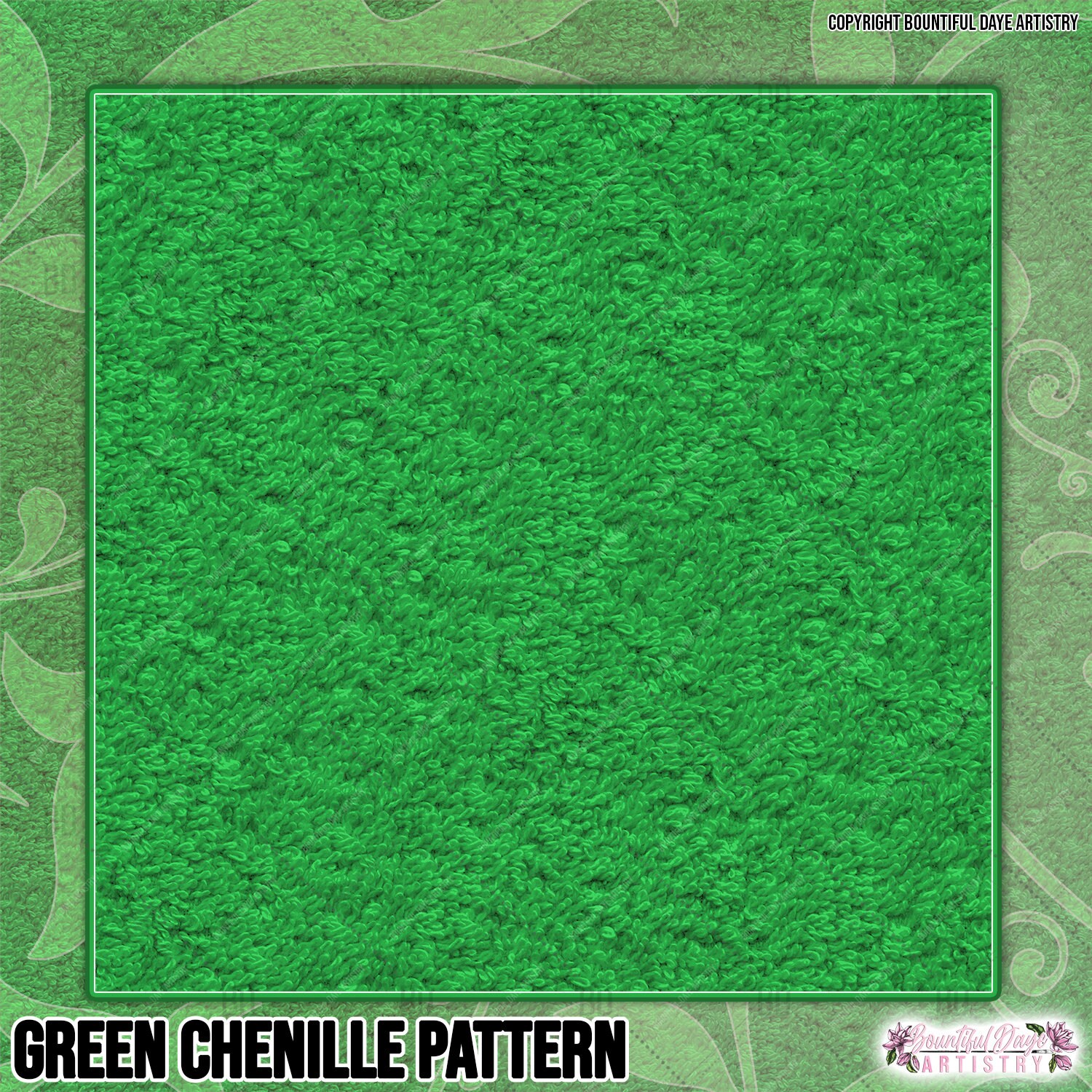 100 Color Seamless Chenille Digital Repeat Pattern - Fabric Patterns ...