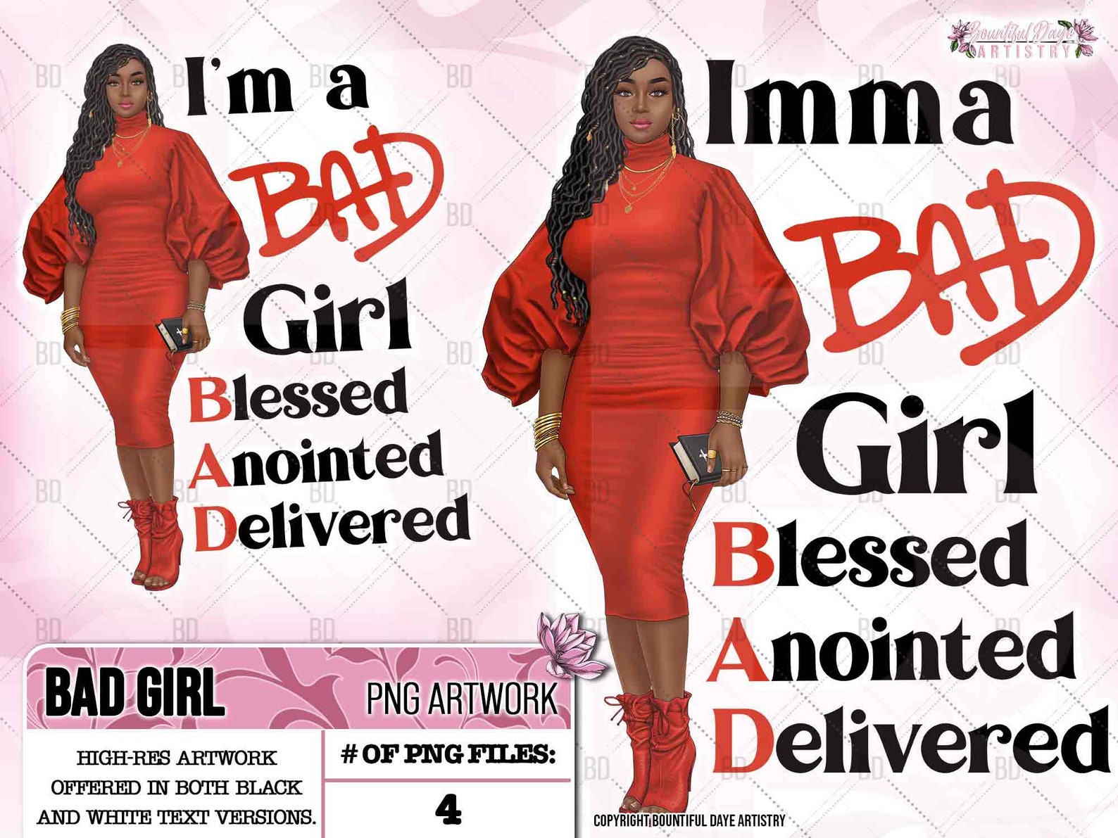 Imma Bad Girl PNG Artwork Lady Boss Clipart Girl Boss PNG - Etsy