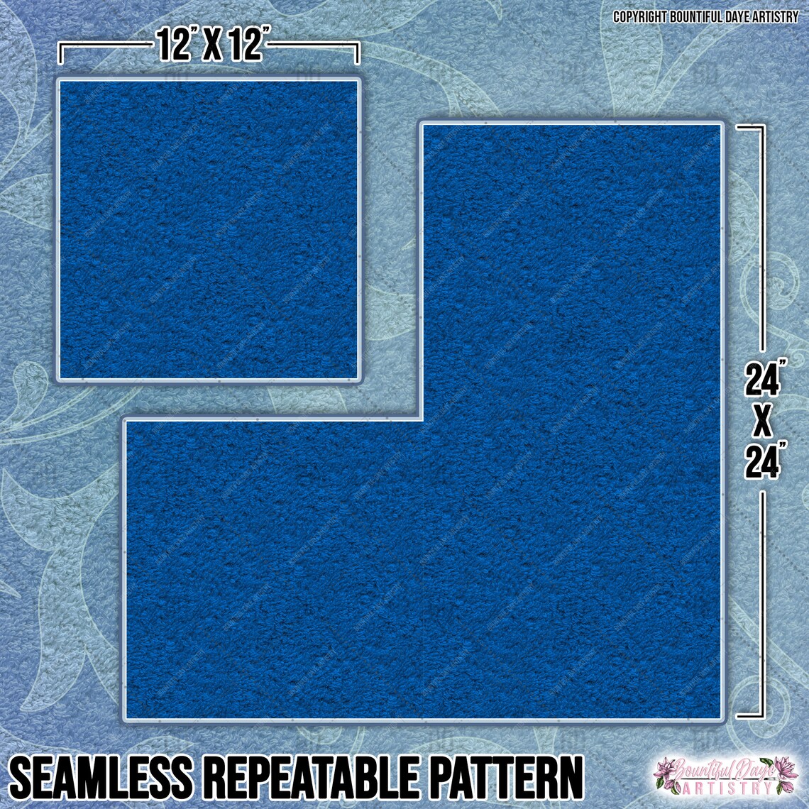 100 Color Seamless Chenille Digital Repeat Pattern - Fabric Patterns - Fuzzy Texture - Printable ...