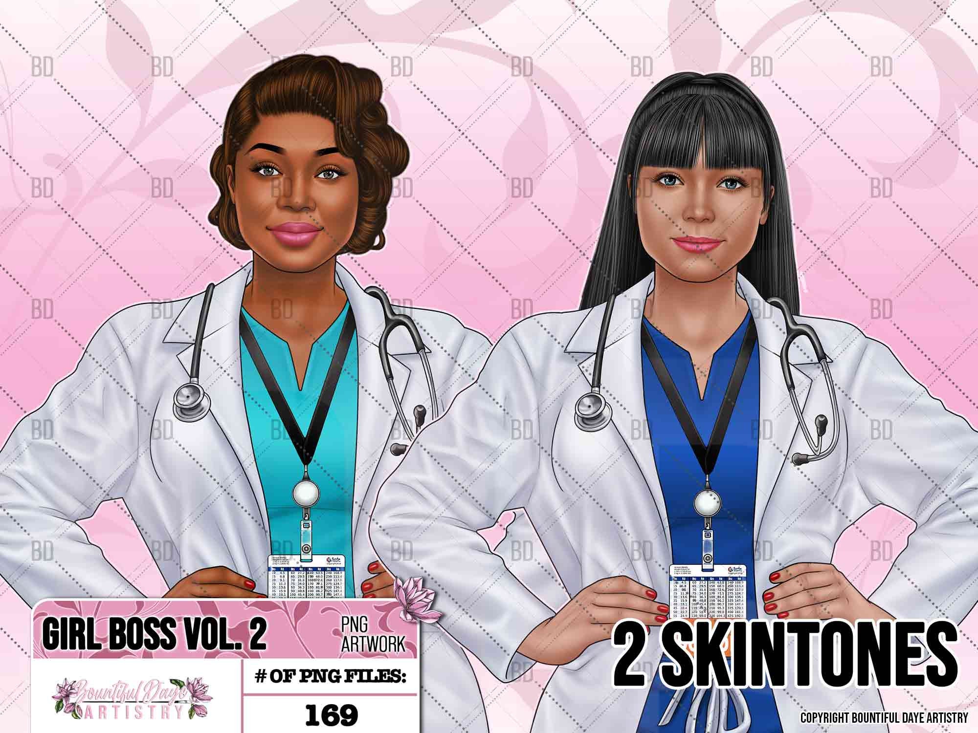 Doctor, RN, EMT Girl Fashion Clipart, Boss Fashion Clipart, Fashion ...