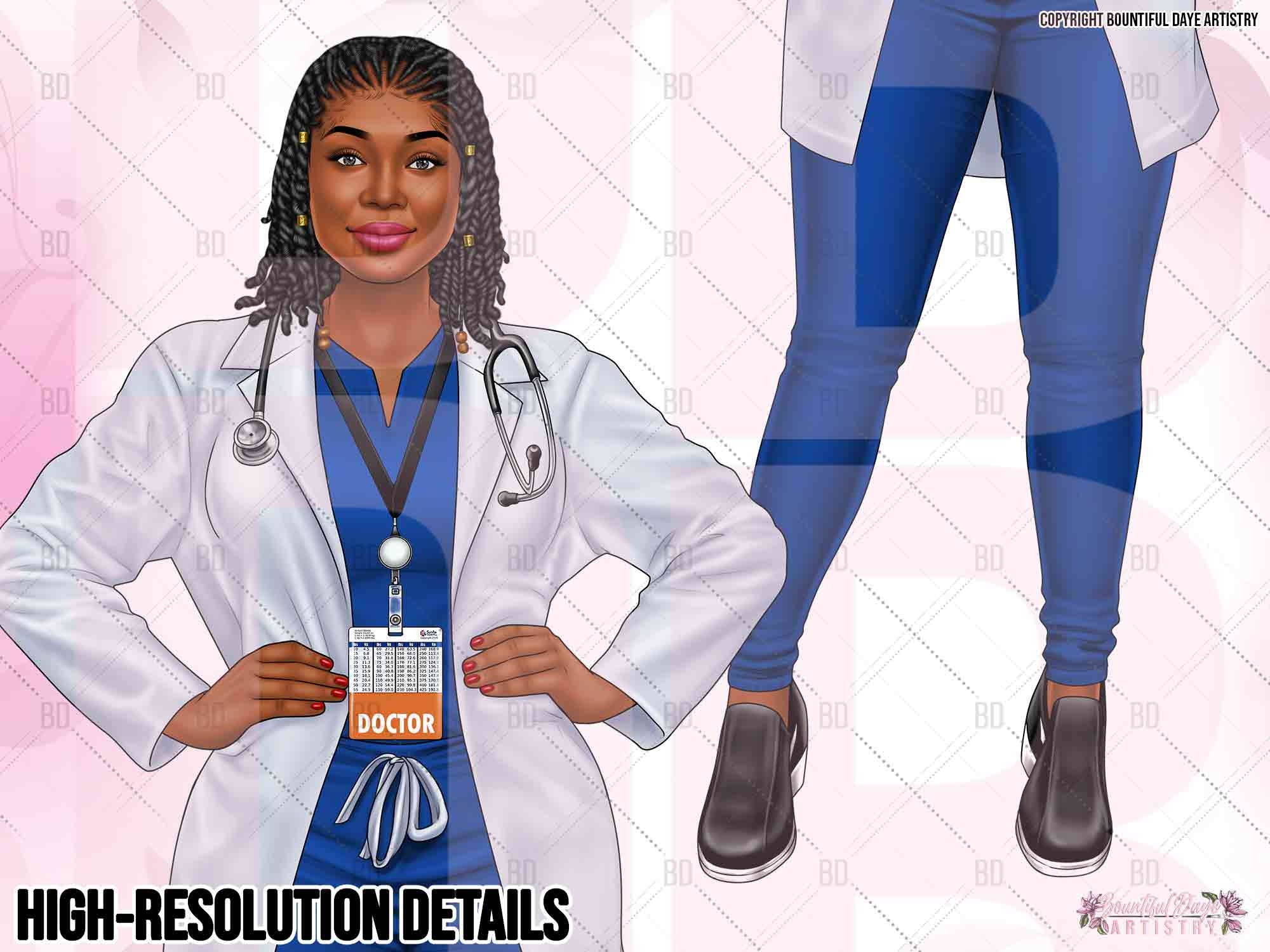 Doctor, RN, EMT Girl Fashion Clipart, Boss Fashion Clipart, Fashion ...