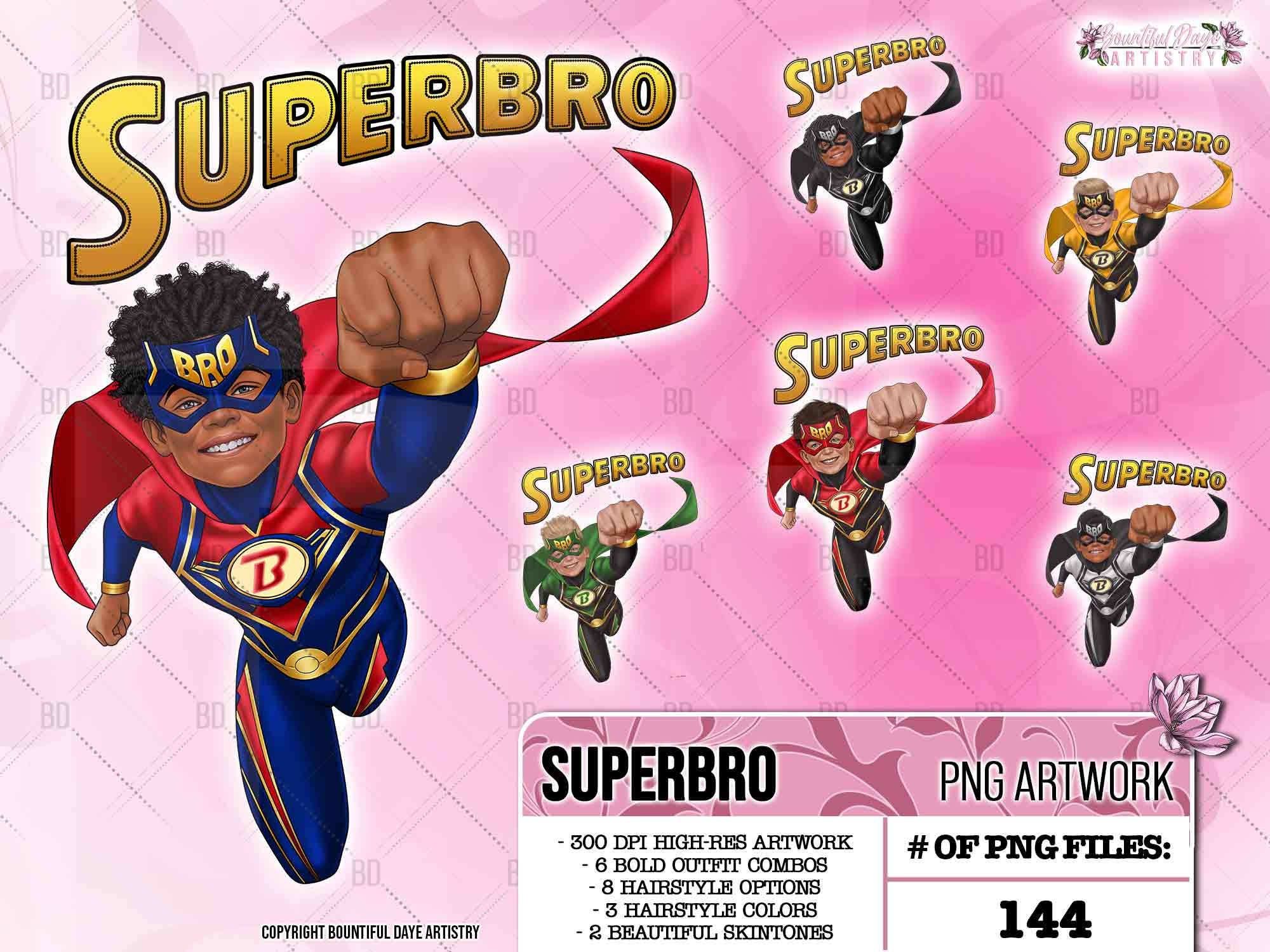 Super Bro, Superbro, Brother Clipart, Son Clipart, Teen Clipart, Family ...