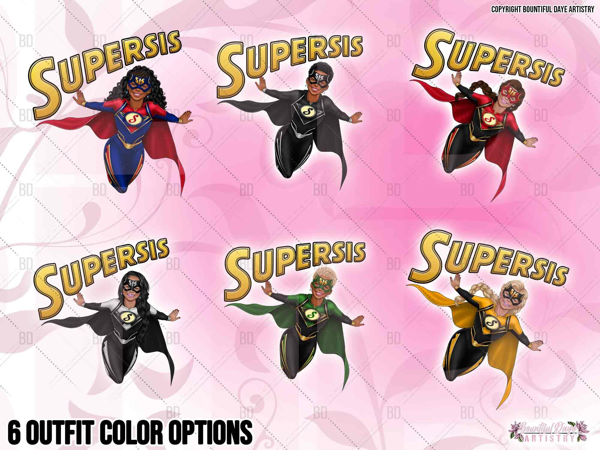Super Sis, Superssis, Sister Clipart, Daughter Clipart, Teen Clipart ...