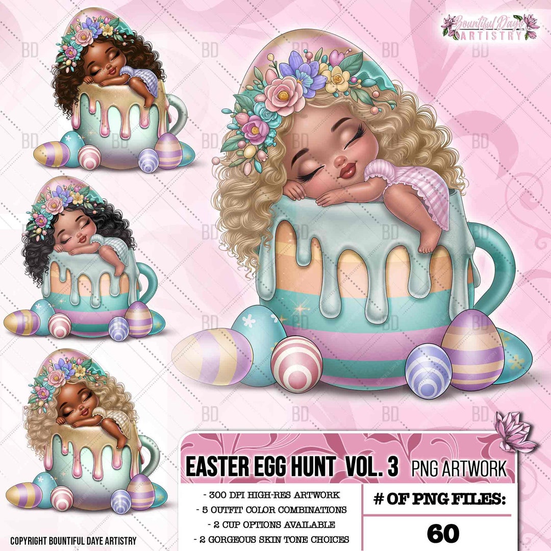 Easter Clipart, Cute Fashion Clipart, Fashion Girl Clipart, Adorable ...