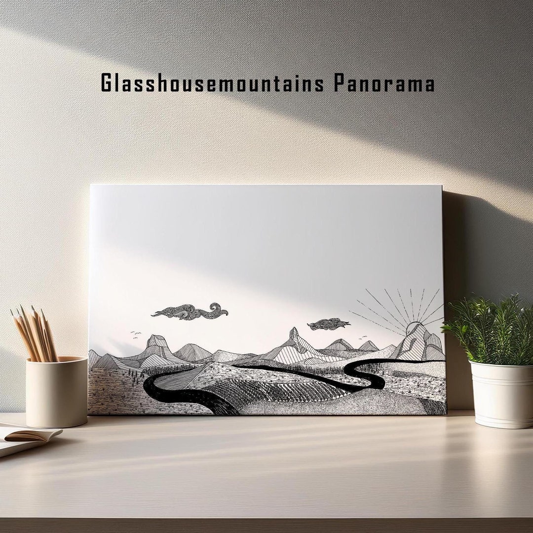 Australian Landscape Line-art Prints - Etsy