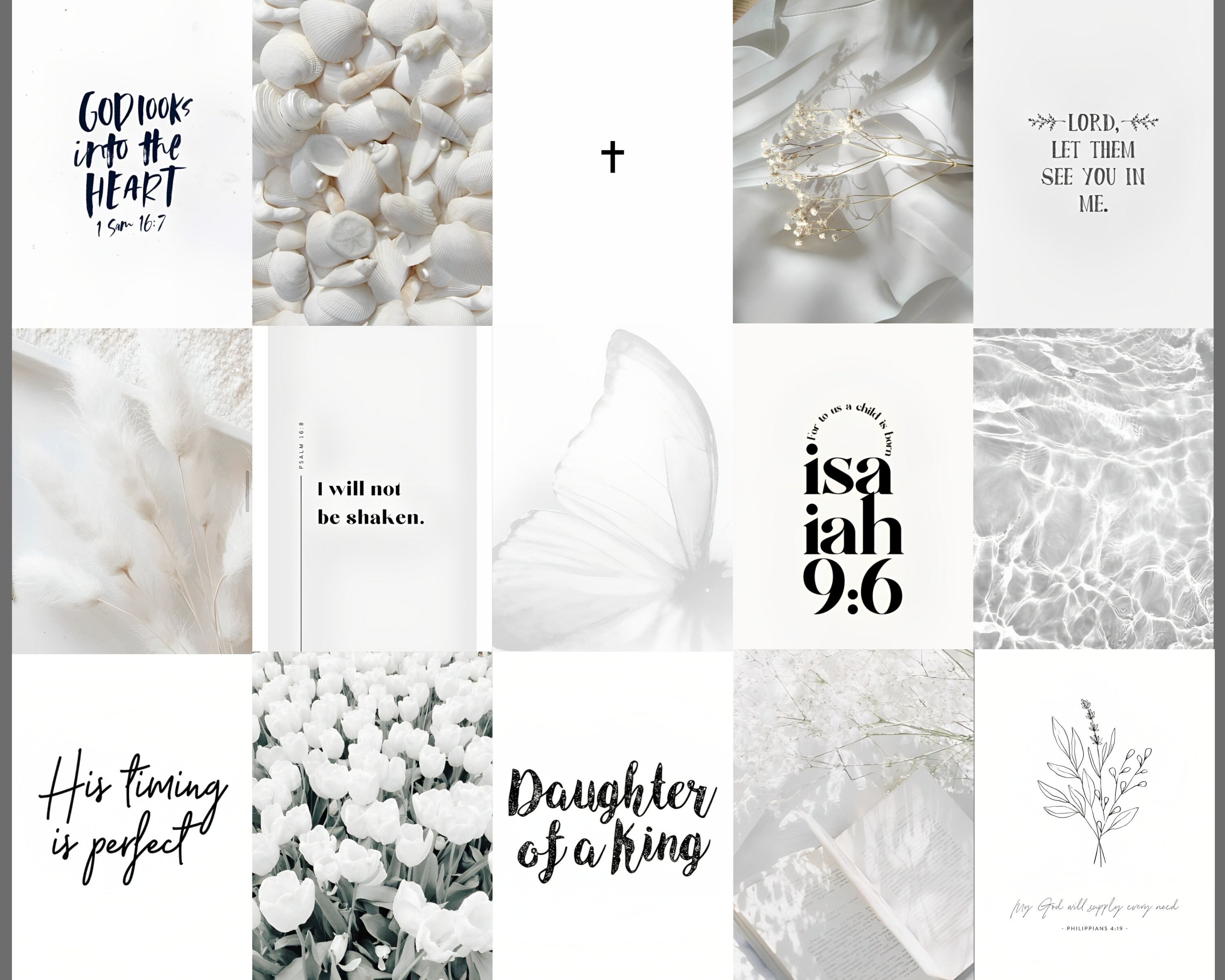 80 PCS Christian Collage Kit Aesthetic Digital Download - Etsy