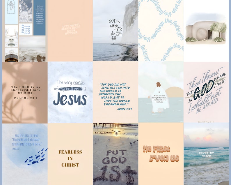 Christian Collage Kit, 80 PCS Faith Decor (digital Download - Etsy
