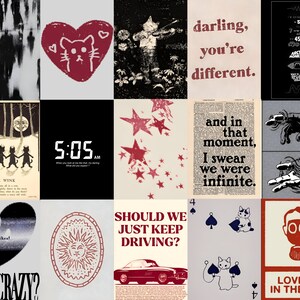 330 PCS Downtown Girl Aesthetic Collage Kit Y2K Grunge Urban Streetwear ...