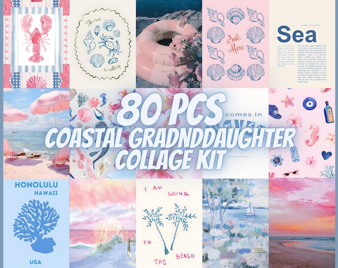 Coastal Love Letter Coastal Granddaughter, Coastal Aesthetic Art ...