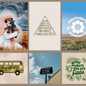 80 PCS Christian Collage Kit Aesthetic Digital Download Bible Verse ...