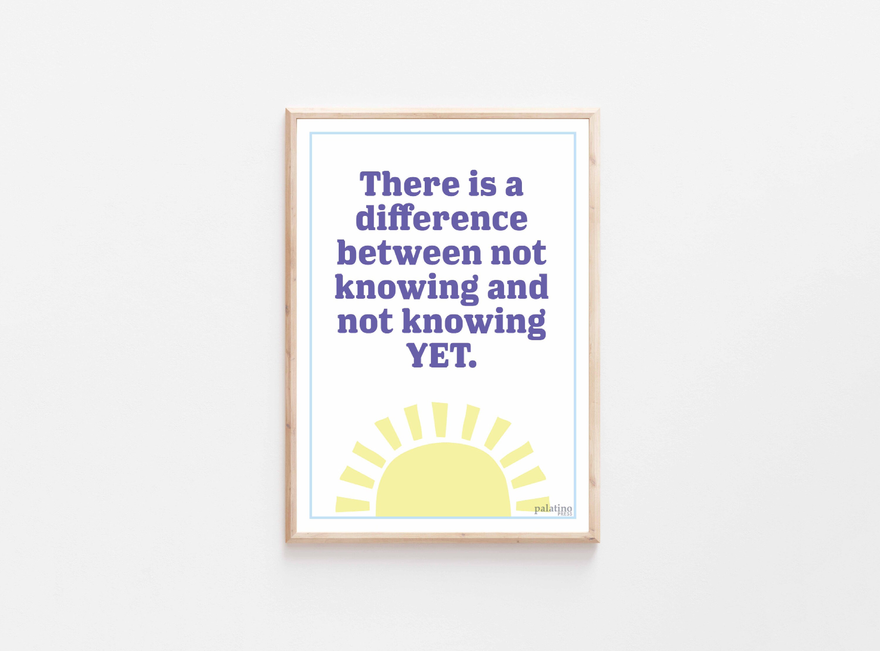 Growth Mindset and Motivational Posters, Set of 4, INSTANT DOWNLOAD - Etsy