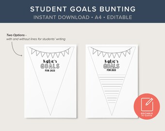 Metas Para El Año Craft - Goals for the Year Spanish Craft - Back to ...