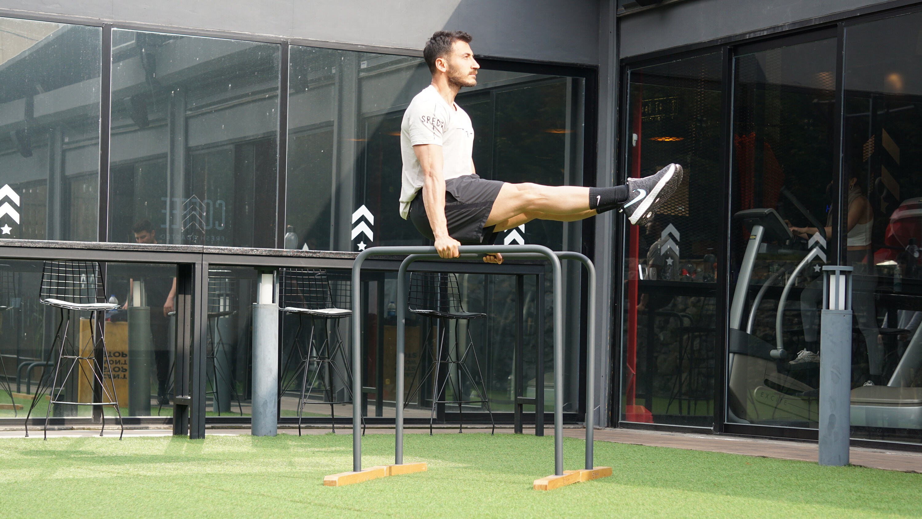 Parallette 80 Parallel Bars Pull up Dips Home Fitness Calisthenics Crossfit Gymnastic Equipment ...