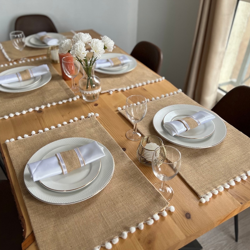 Burlap Placemats - Etsy