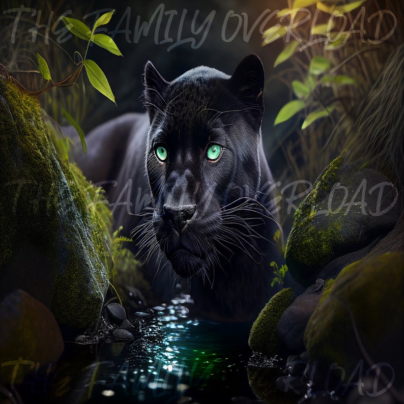 Black Panther, Digital Art, Panther, Jungle, Big Cat, Cats, Wildlife ...
