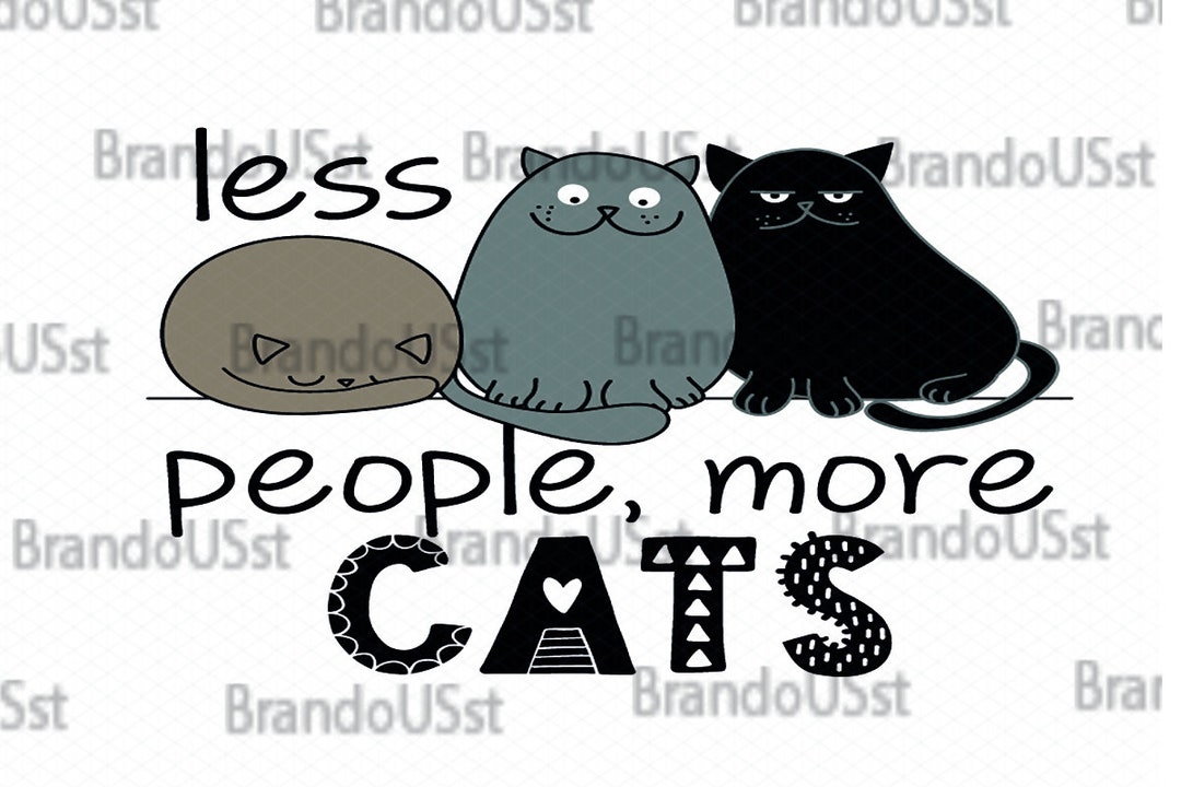 Funny Quote Design With Three Different Cats Cute Cat Poster - Etsy