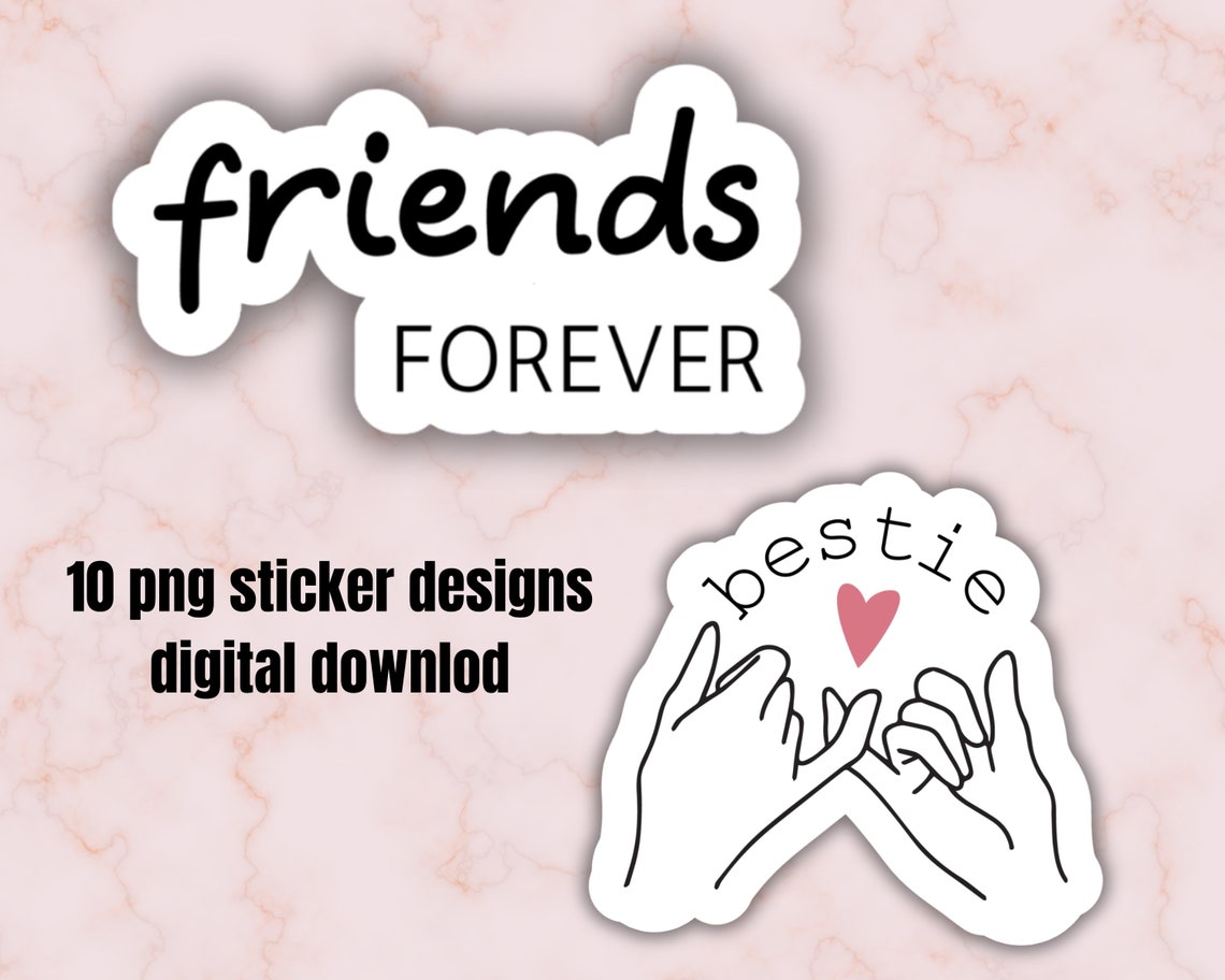 Happy Friendship Day Sticker Bundle Printable (Download Now) - Etsy