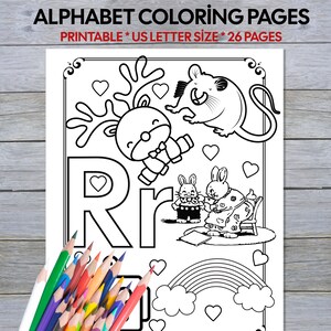 26 Printable Alphabet Coloring Pages Worksheets for Kids, Alphabet ...
