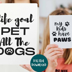 Printable Dog Lover Stickers Pack Png, Digital Download Printable Png ...