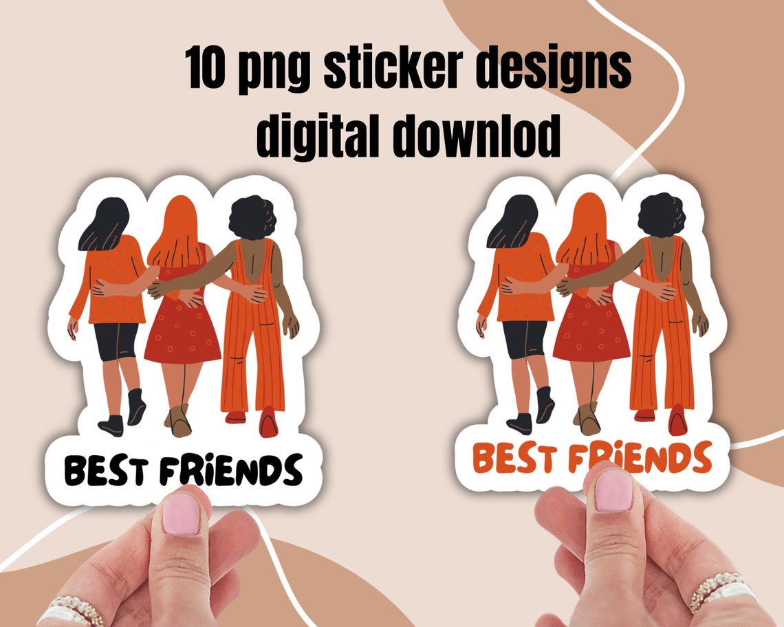 Happy Friendship Day Sticker Bundle Printable (Download Now) - Etsy