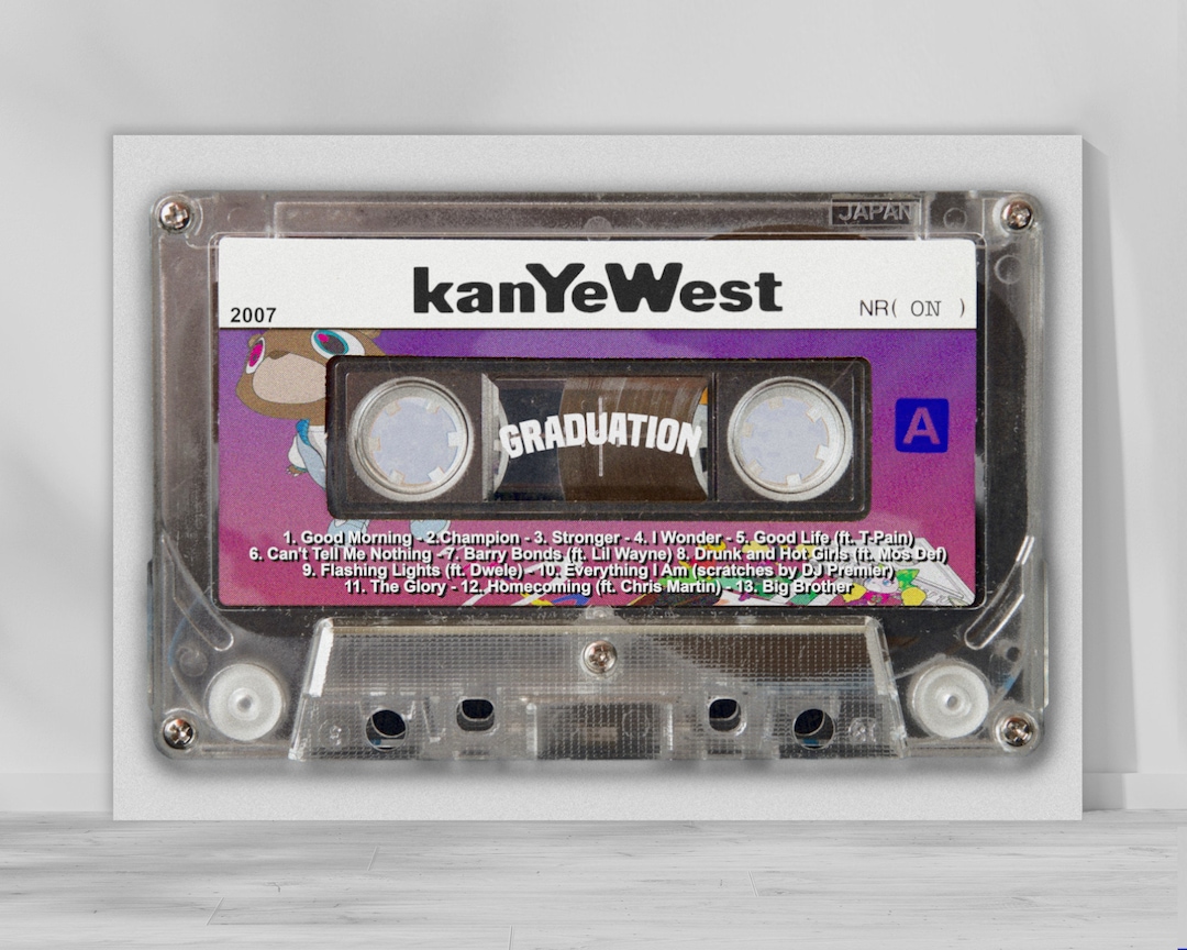 Graduation Cassette Poster Kanye West Poster Album Poster - Etsy