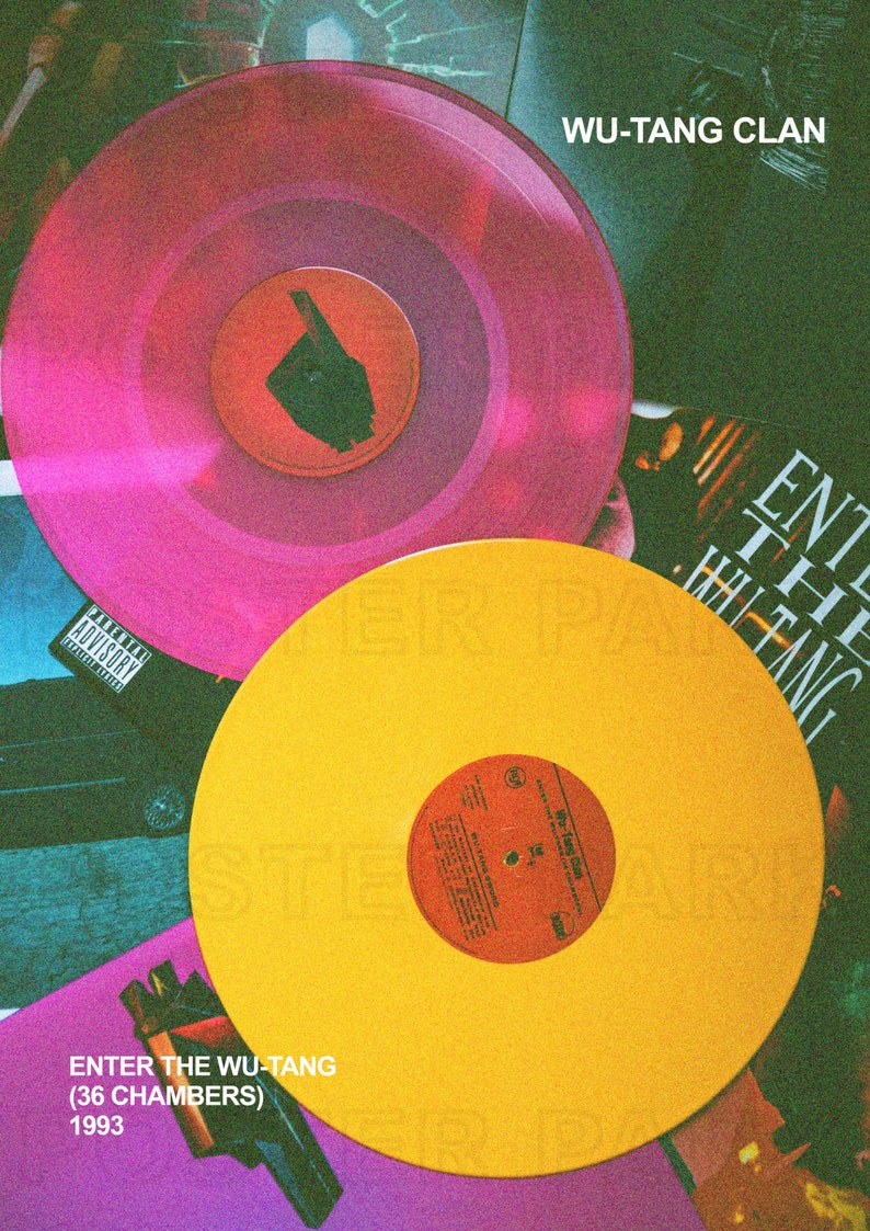 Enter the Wu-tang 36 Chambers Poster Wu-tang Clan Poster Music Wall ...