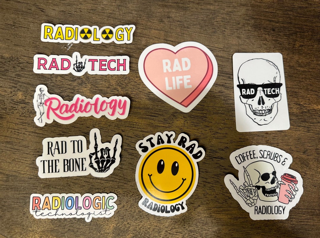 Radiologic Technologist RAD Tech Sticker Pack Decals Water - Etsy