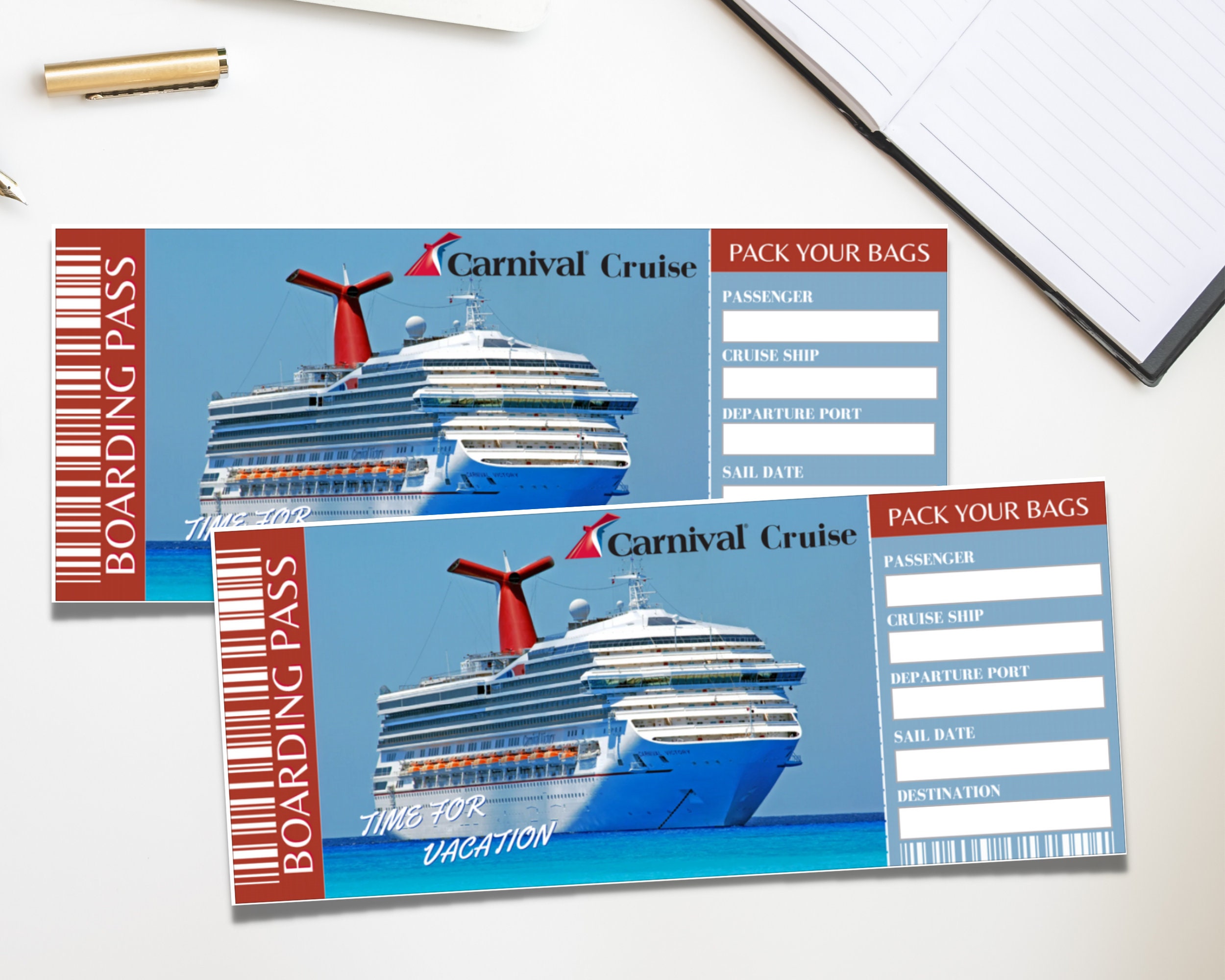 Carnival Cruise Boarding Pass