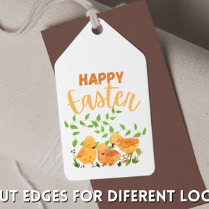 Chicks Easter Gift Tags Easter Printable Kids Easter Basket - Etsy
