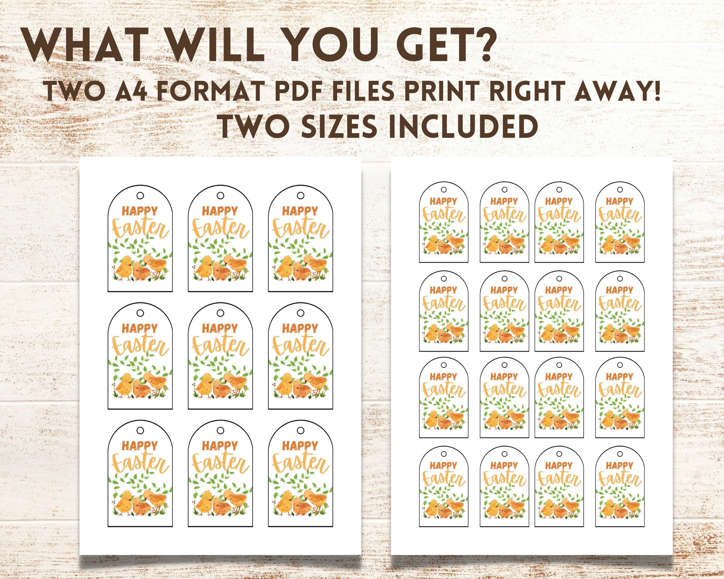 Chicks Easter Gift Tags Easter Printable Kids Easter Basket - Etsy