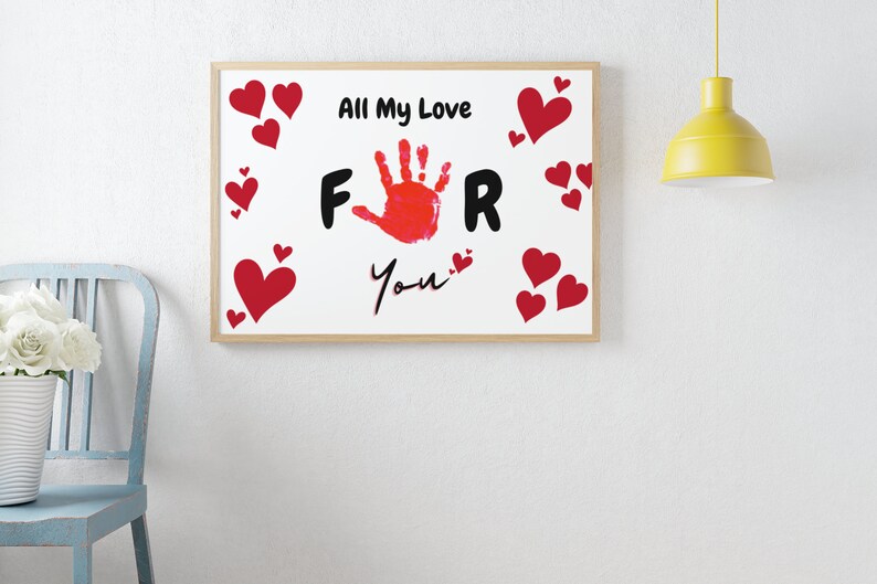 Printable Handprint and Footprint Art Perfect Baby Gift Adorable Baby ...