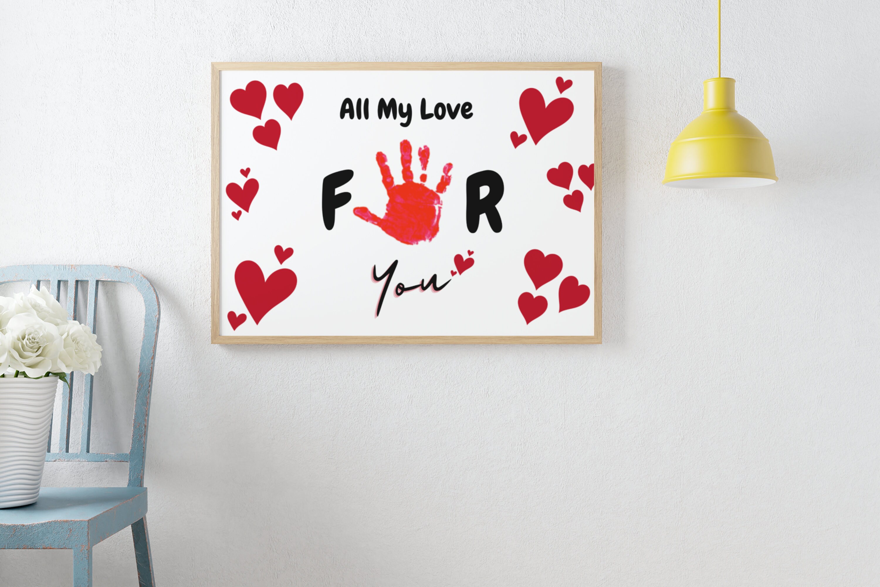 Printable Handprint and Footprint Art Perfect Baby Gift Adorable Baby ...