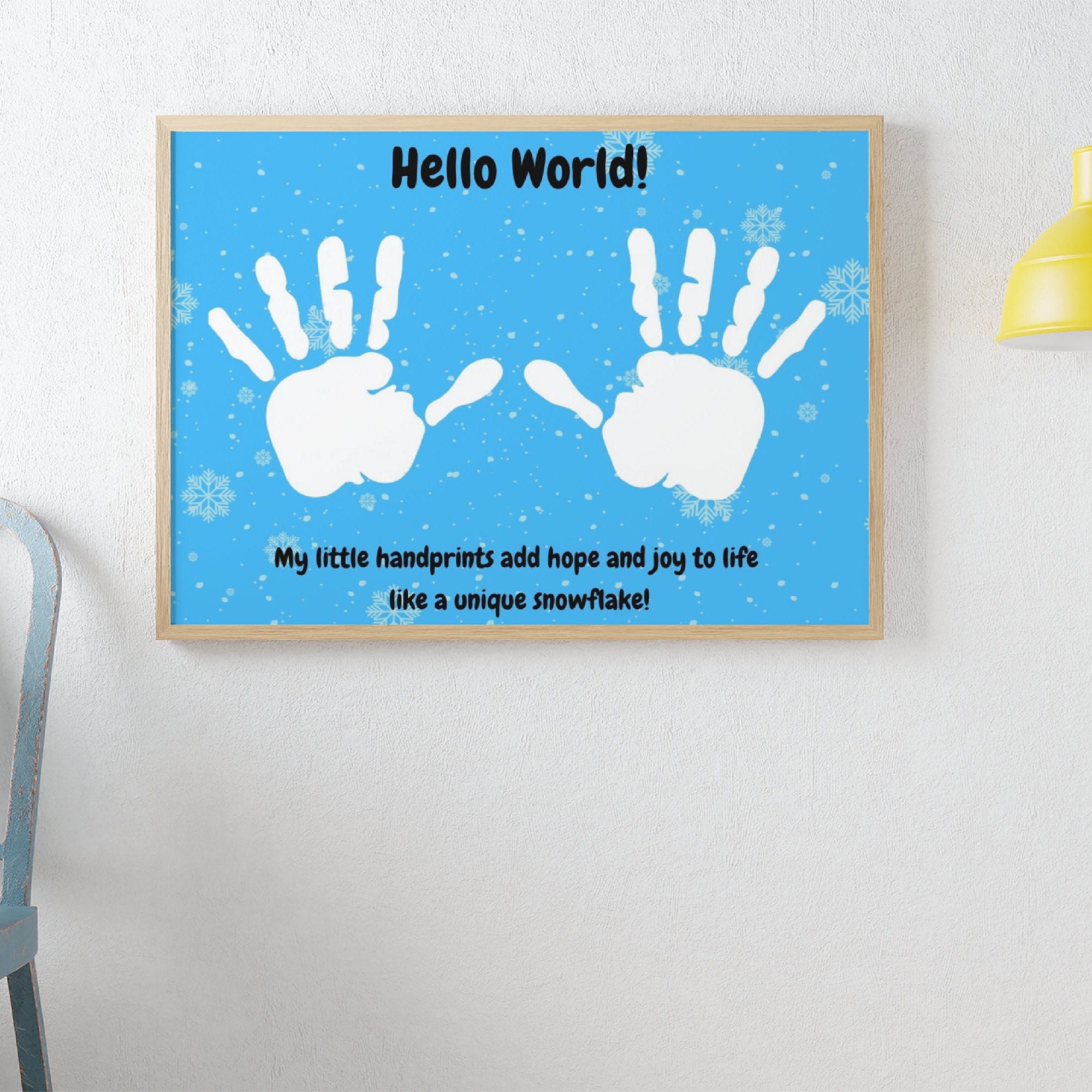 Printable Handprint and Footprint Art for Montessori Inspired Nursery ...