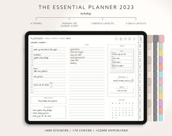 Digital Weekly Planner 2022 2023, Goodnotes Planner, Daily Planner ...