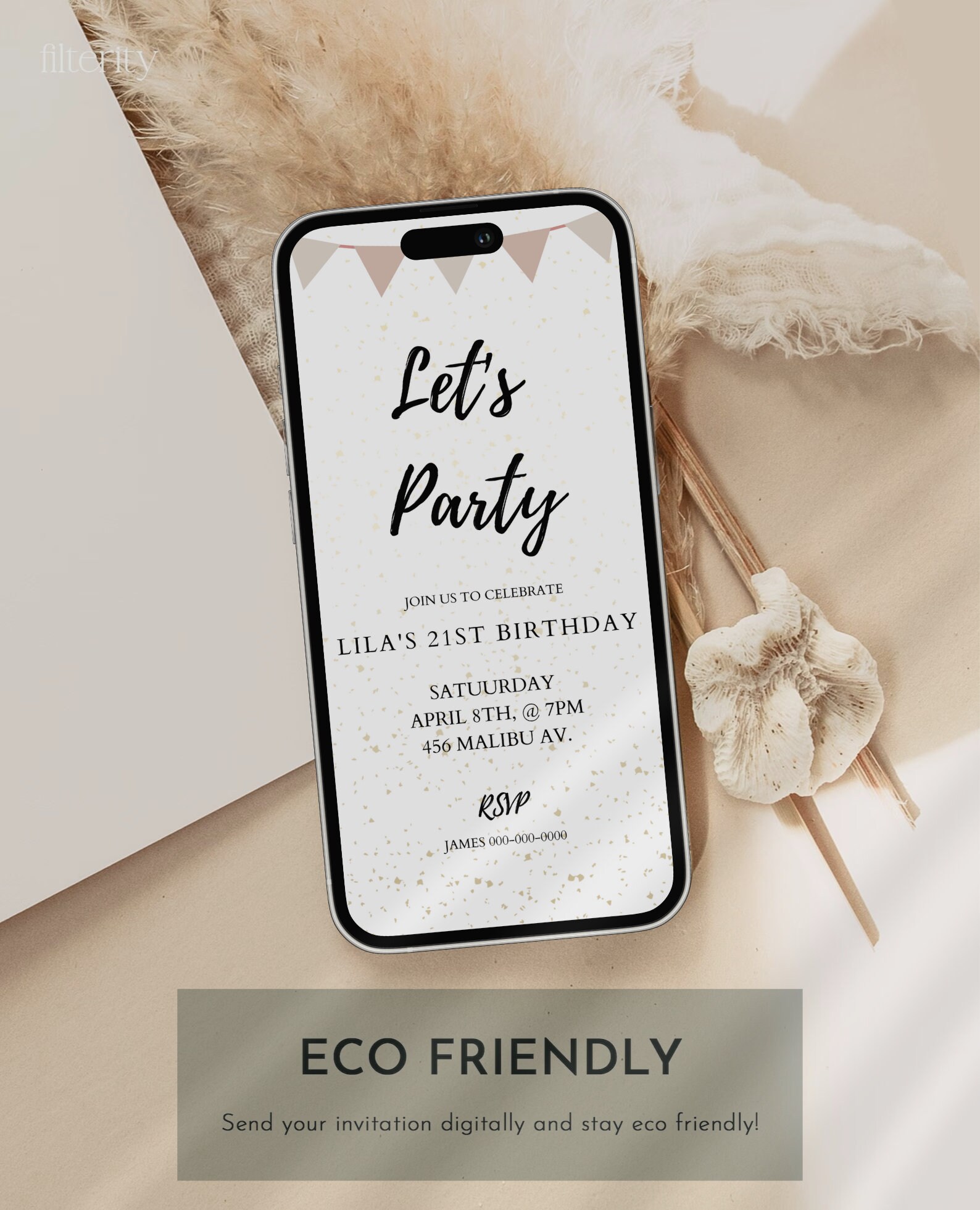 Editable Birthday Party Digital Invitation, E Invites Birthday Instant ...