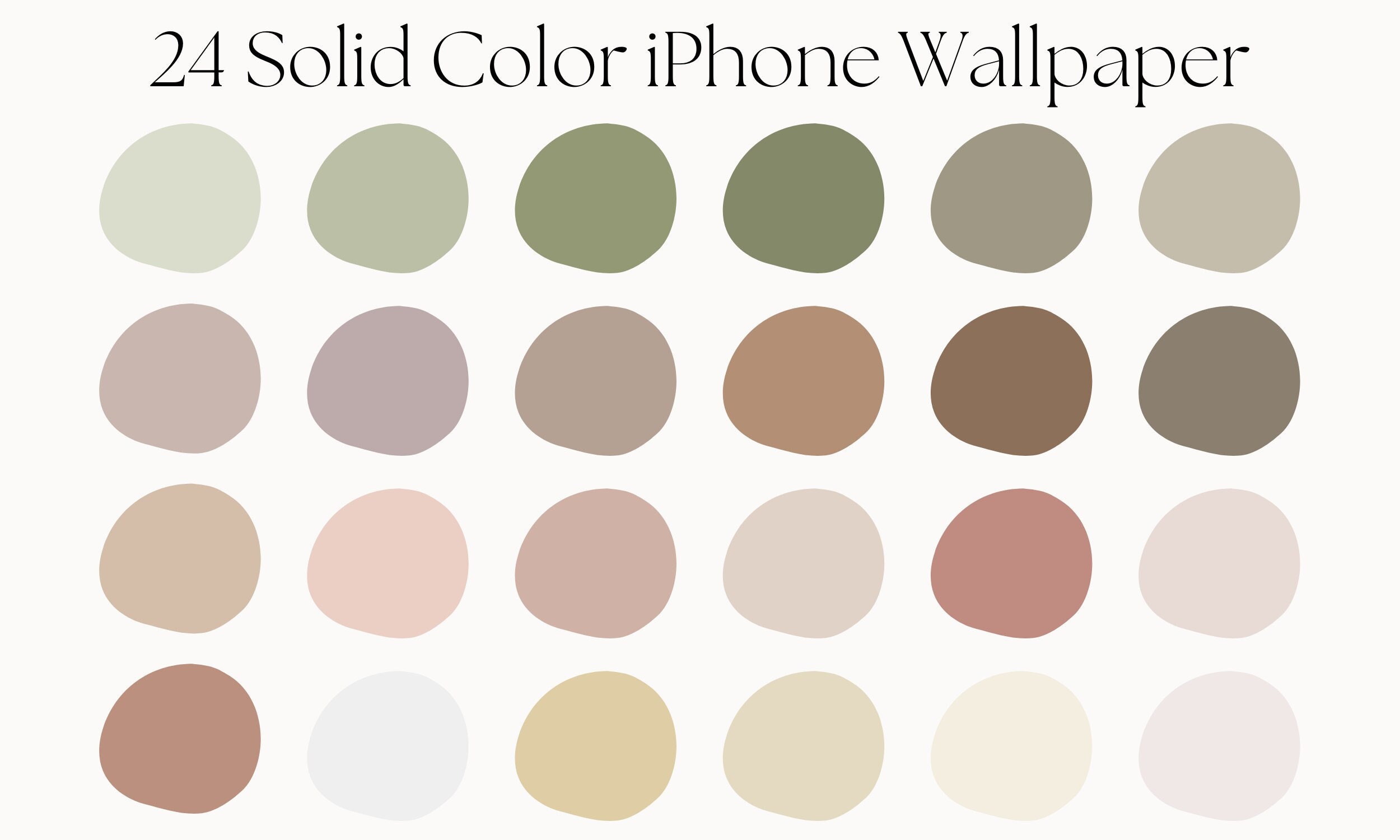 24 Solid Colored iPhone Wallpapers, Modern Natural Colors iPhone ...