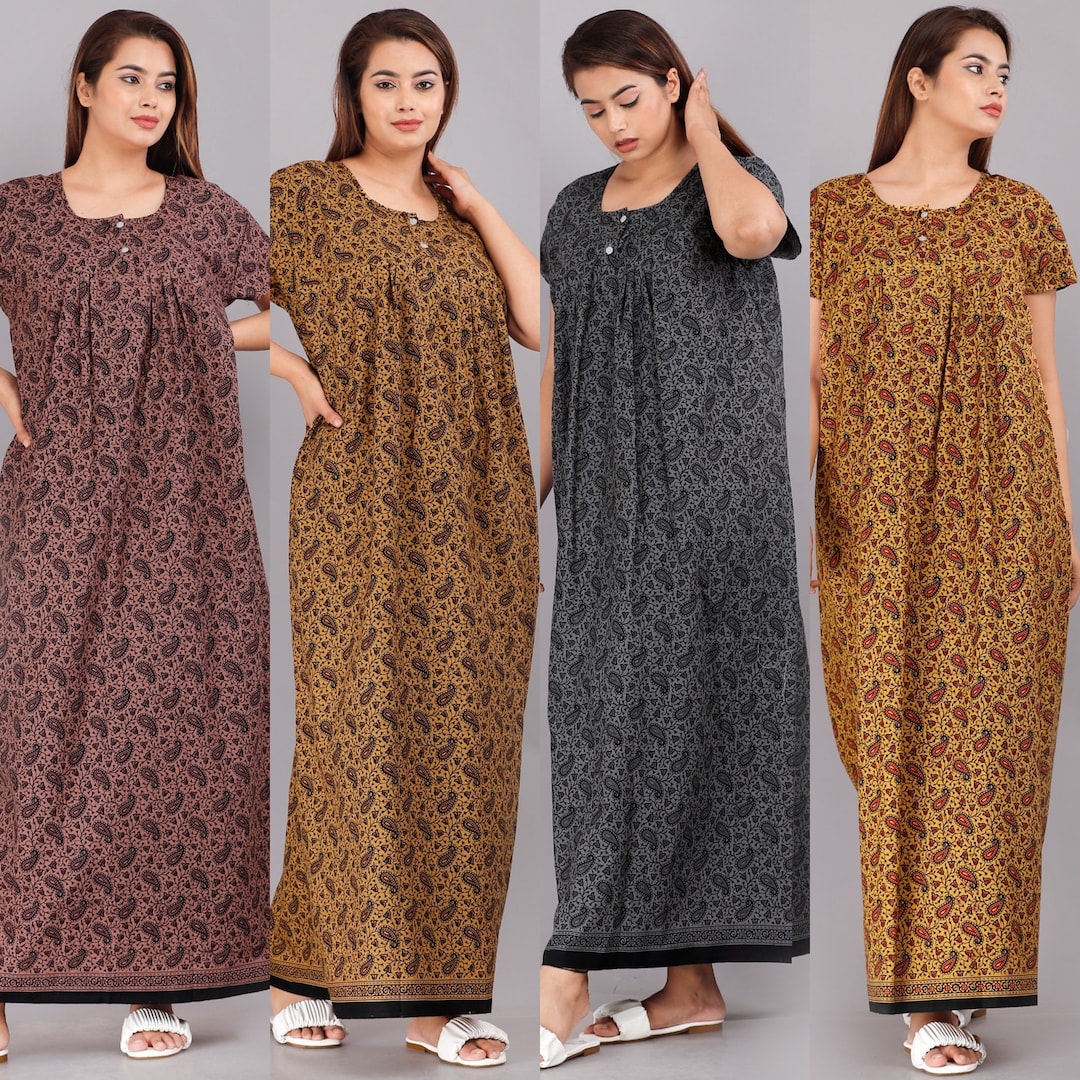 Night Gown Women's 100 Cotton Night Gown Floral Print - Etsy