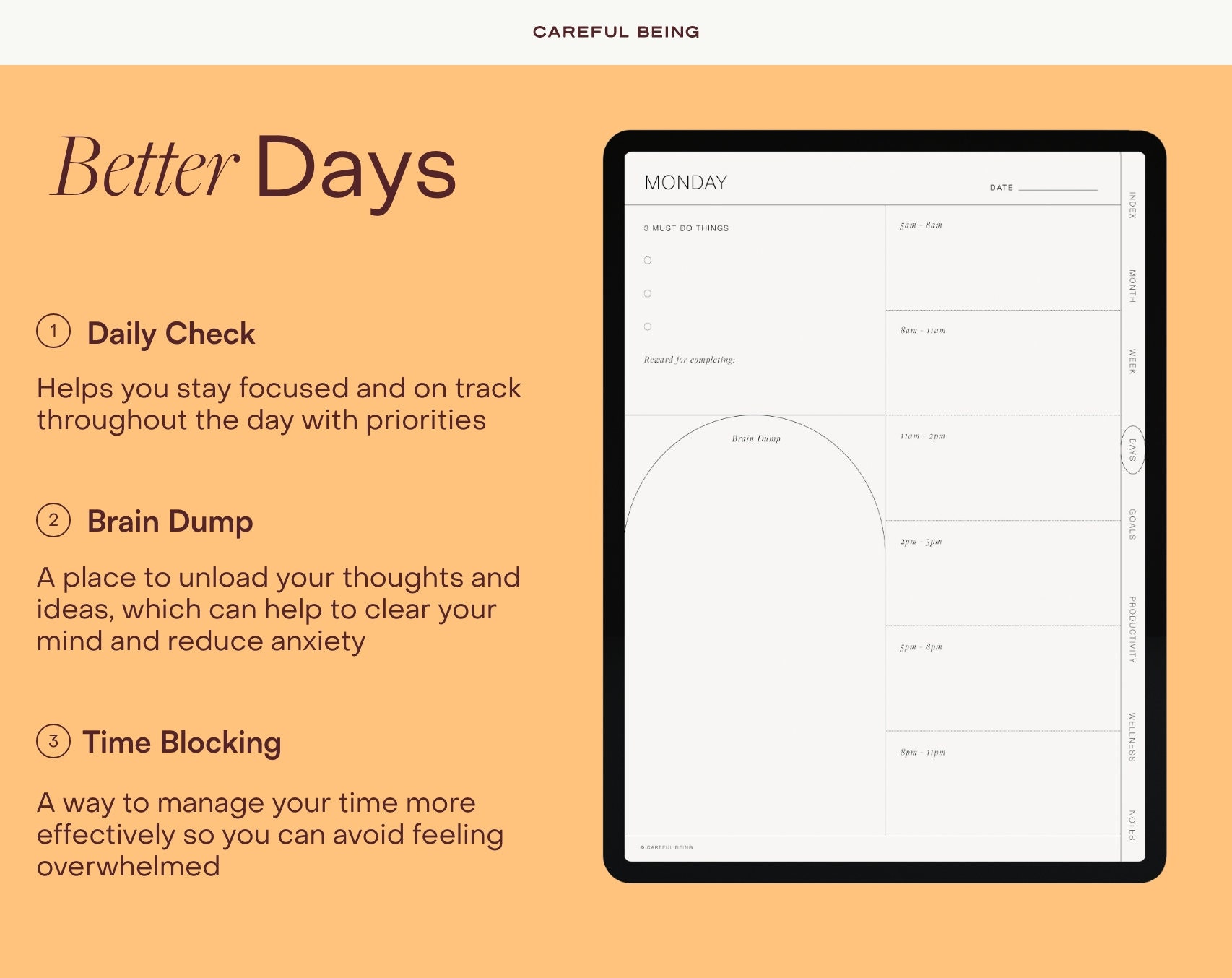 ADHD Growth Mindset Planner, Neurodivergent Planner Digital, Mental ...