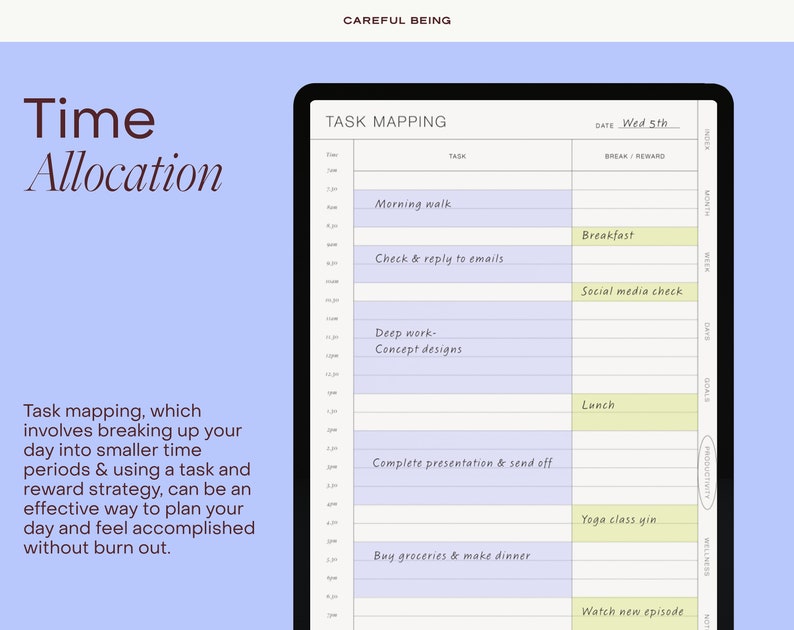 ADHD Growth Mindset Planner, Neurodivergent Planner Digital, Mental ...