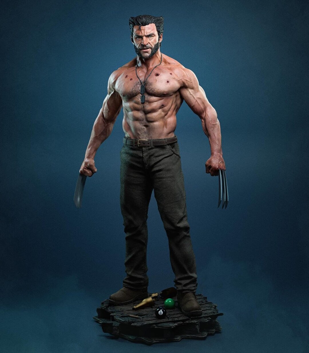 Wolverine Statue STL File, 3D Digital Printing STL File for 3D Printers ...