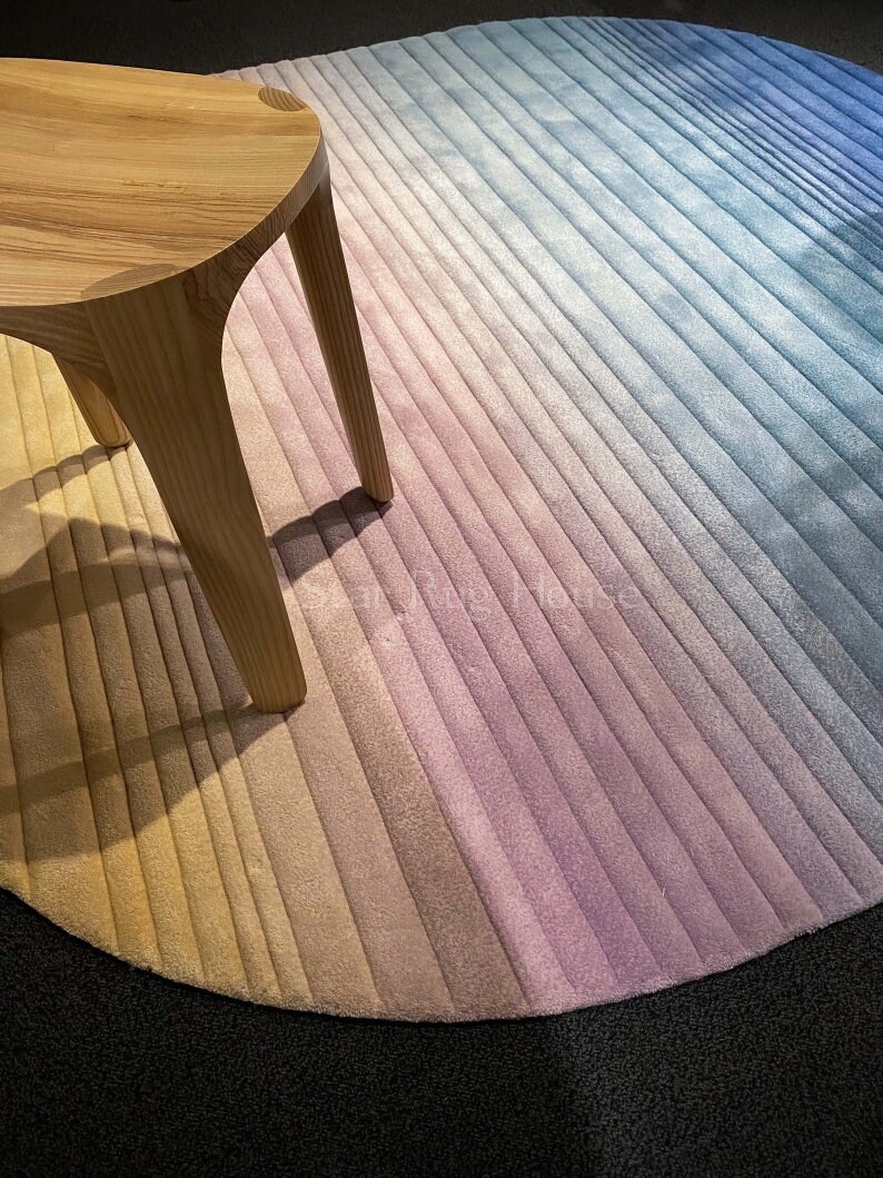 9X12 Hand Tufted Rug Handmade Top Quality Unique Area Rug in High Low ...