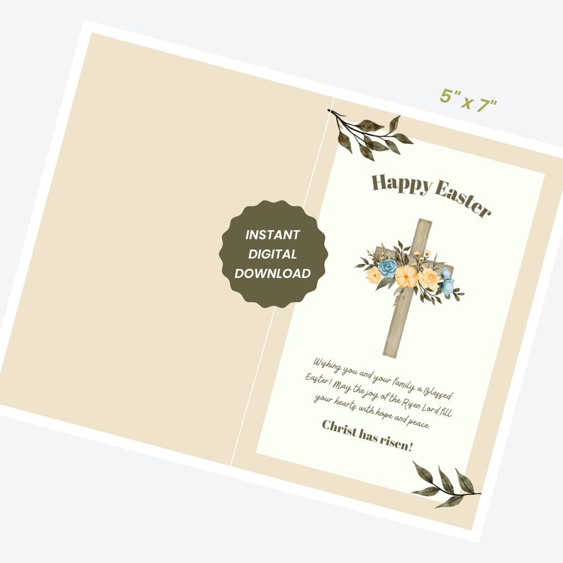 Christian Easter Card, Religious Easter Card, Bible Unique Easter ...