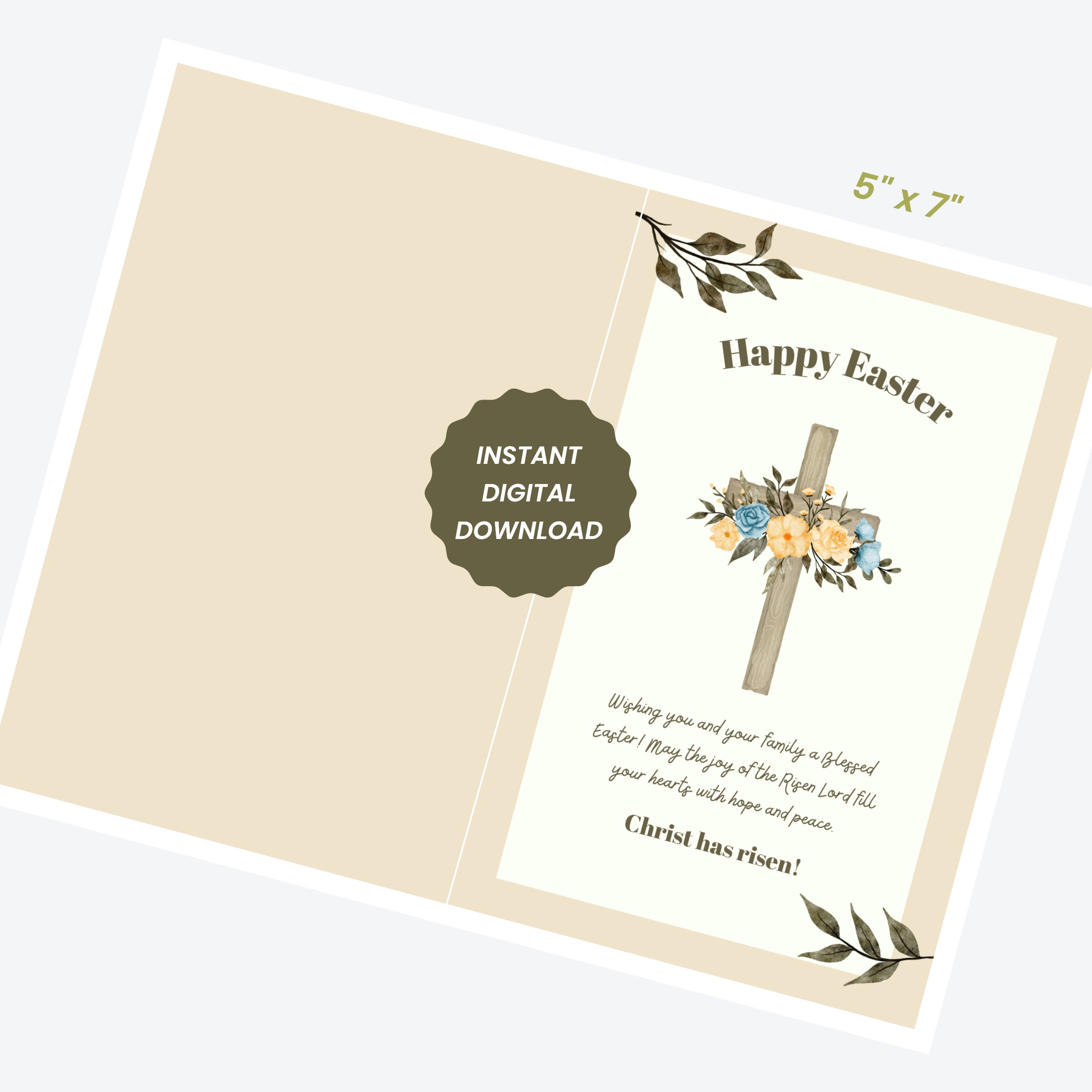 Christian Easter Card, Religious Easter Card, Bible Unique Easter ...