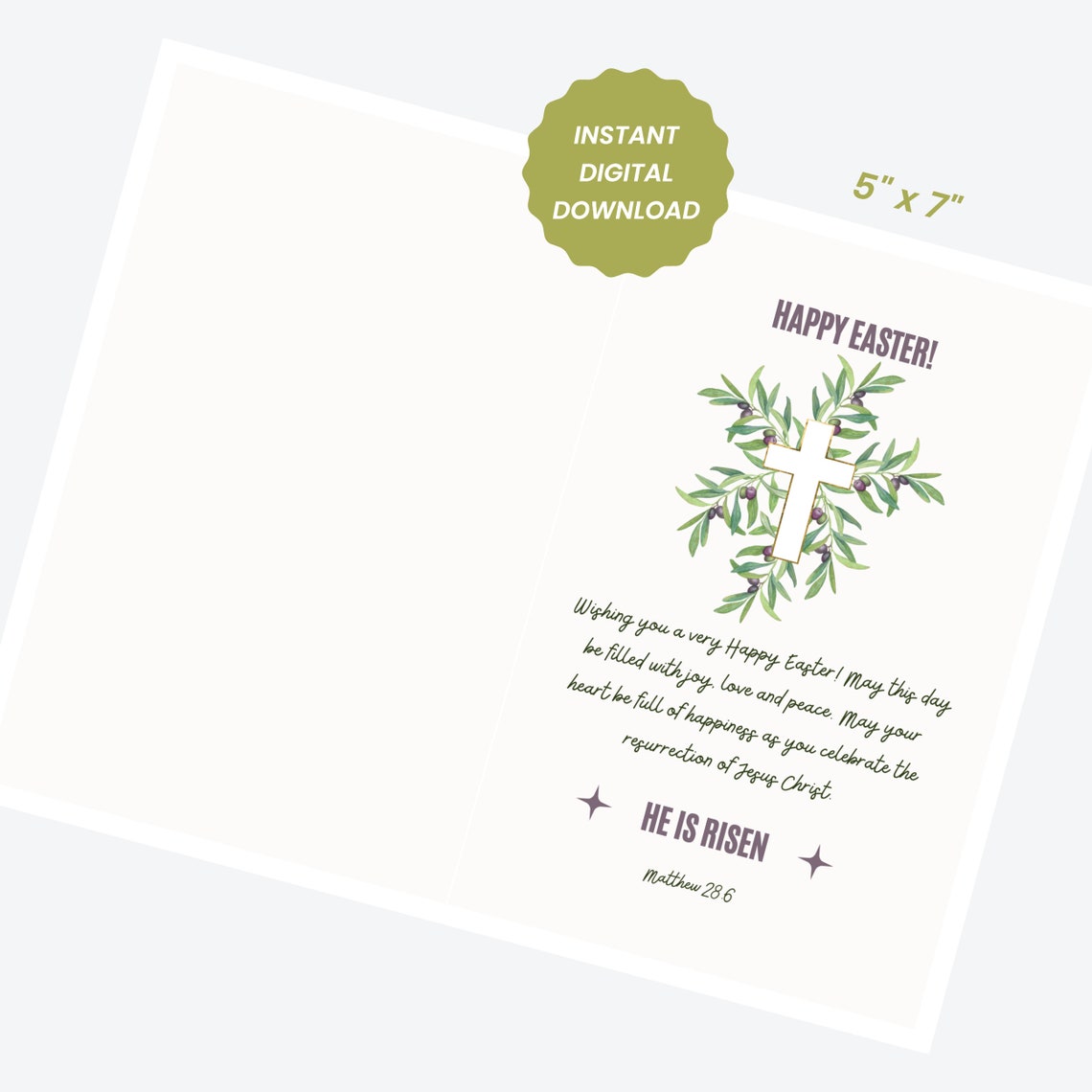 Easter Card Christian Easter Card Bible Verse Unique Easter Message ...