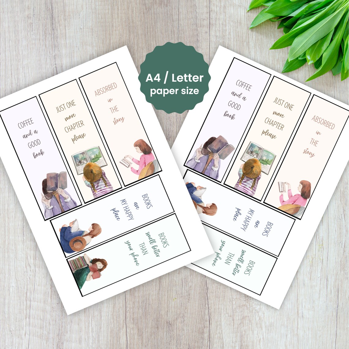 Printable Nice Quotes Bookmark Set of 5 Bookmark Bundle Bookmark ...
