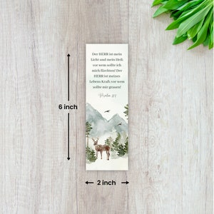 Bookmarks in German Cute Printable Bookmarks With Psalms Set of 5 ...